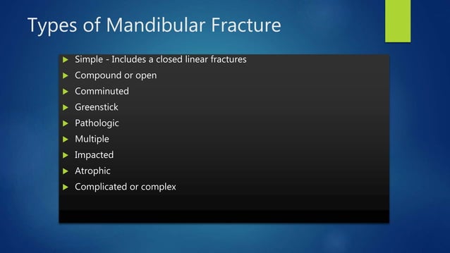 Management of Mandibular Fractures | PPTX | Bone and Joint Conditions ...