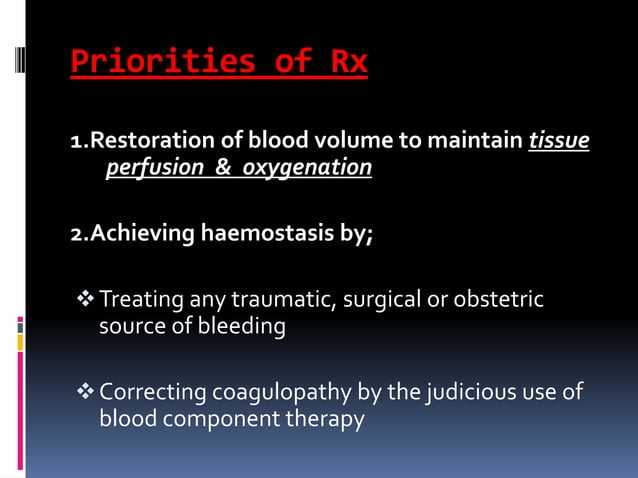 Management of massive blood loss | PPTX | First Aid | Injuries