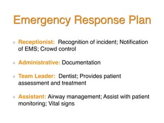 Management of Medical Emergencies in Dental Office | PDF