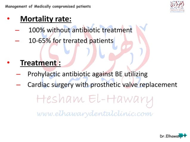 Management of medically compromised patients | PPTX