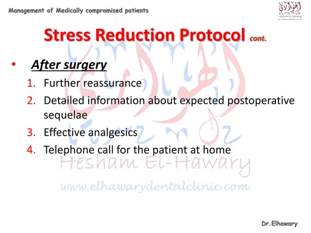 Management of medically compromised patients | PPTX