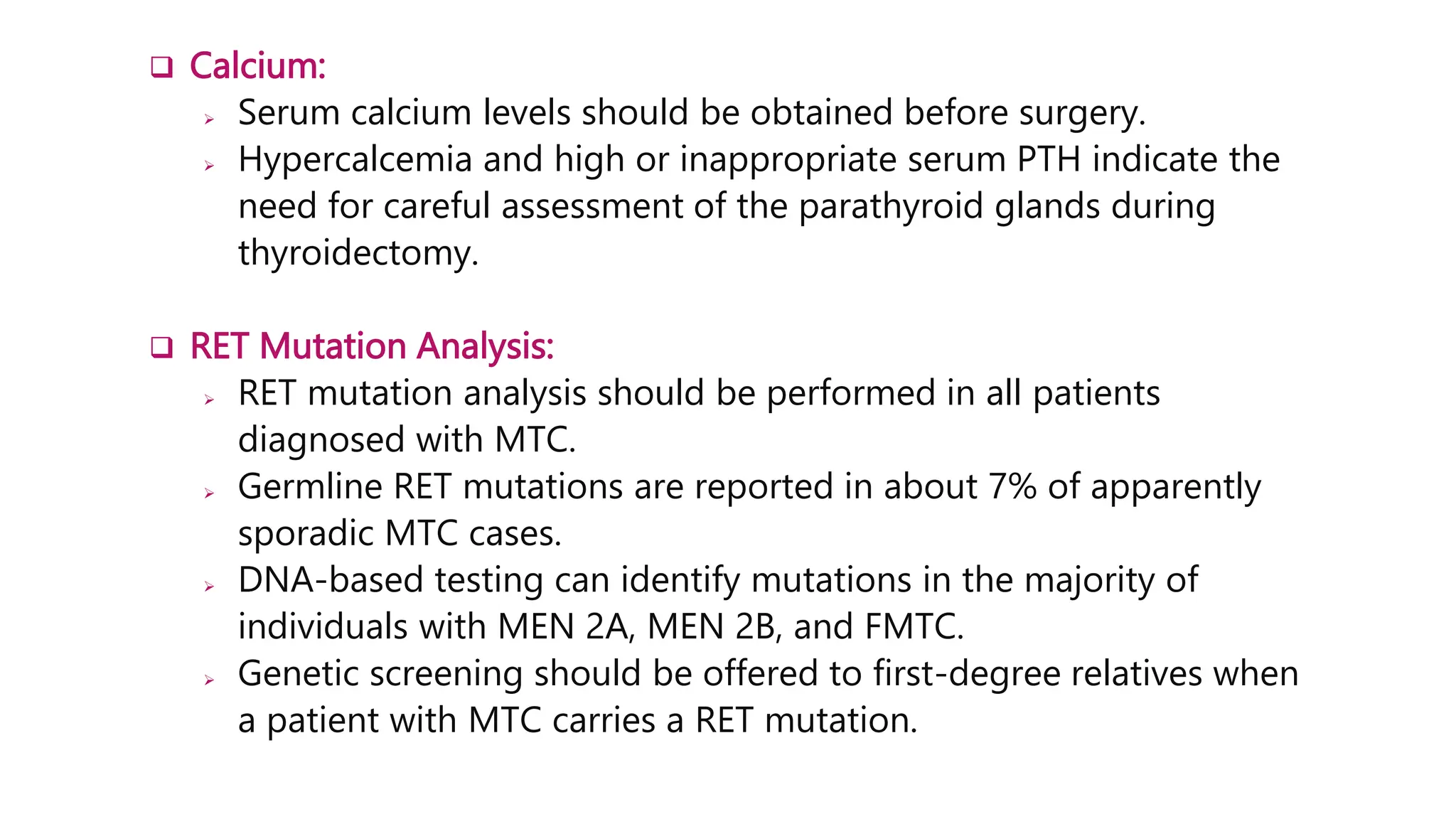 Management of Medullary Thyroid Cancer/anaplastic thyroid cancer ...