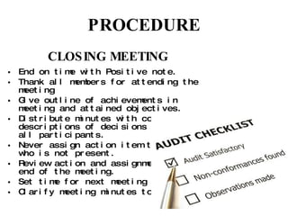 Management Of Meetings | PPT