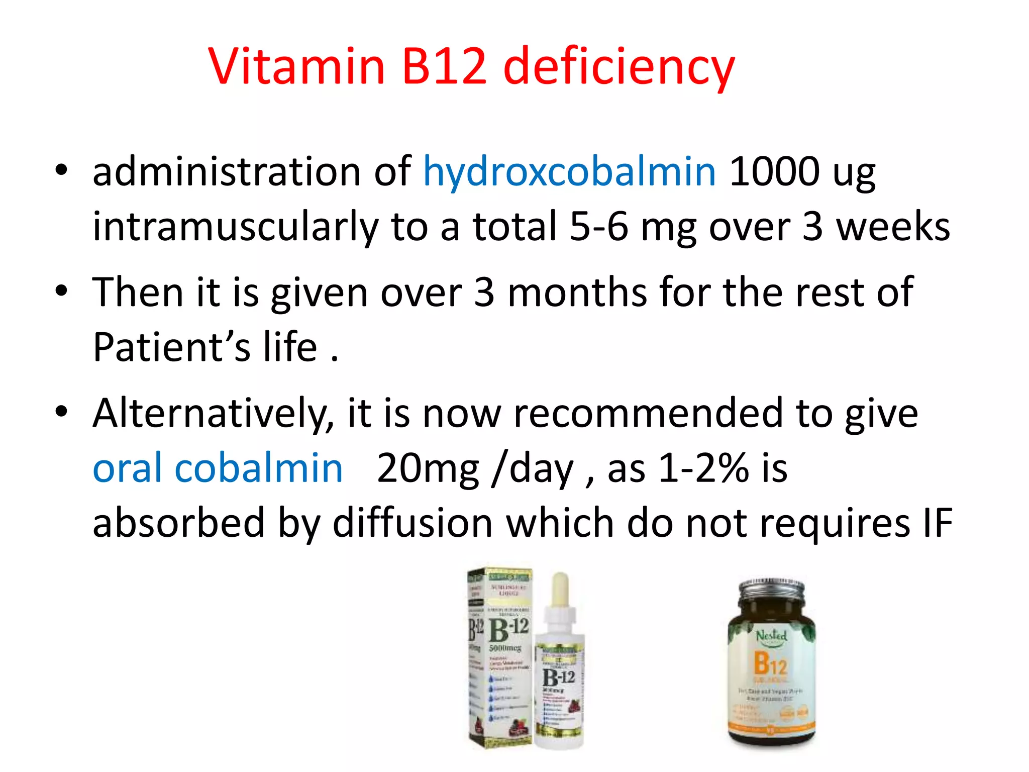 Management of megaloblastic anemia | PPTX