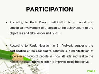 Management of member’s participation | PPT