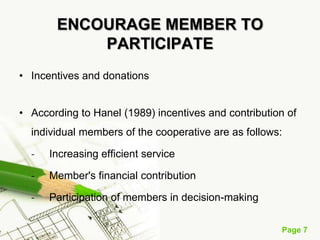 Management of member’s participation | PPTX