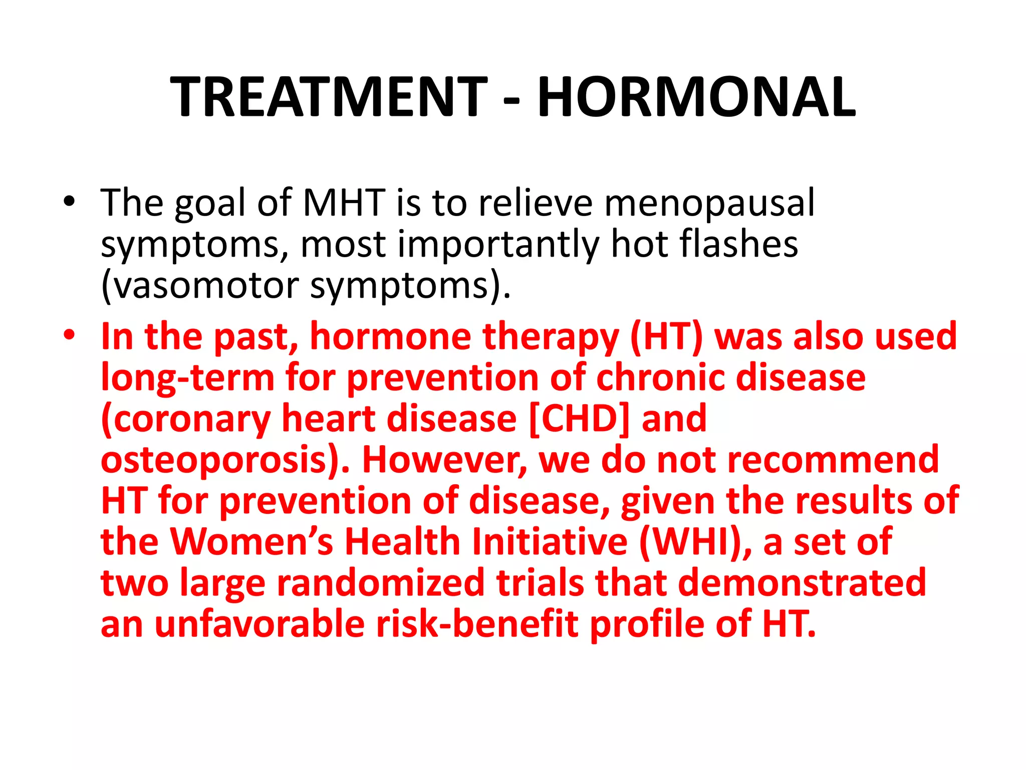 Management of menopause | PPTX