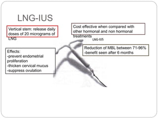 Management of menorrhagia | PPTX