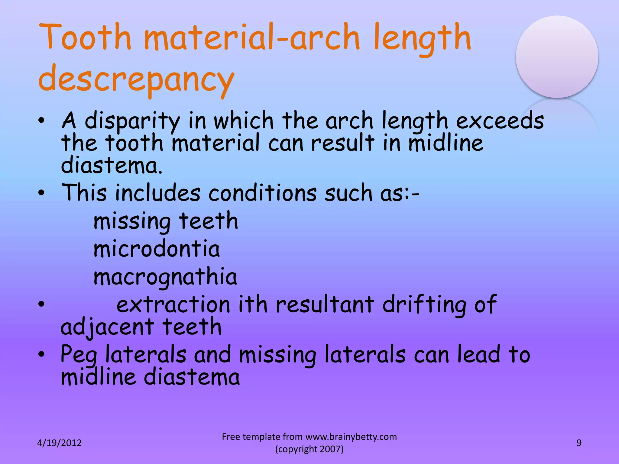 Management of midline diastema | PPTX