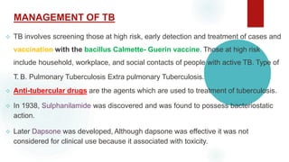 Management of multi drug resistant tuberculosis | PPTX
