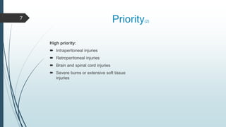 Management of multiple trauma | PPTX