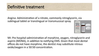 Management of Myocardial infarction and Angina pectoris patient.pptx