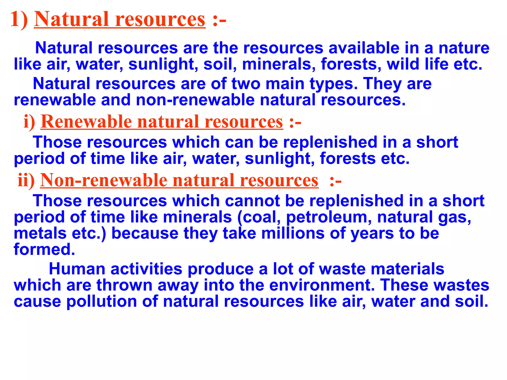 Management of natural resources | PPT