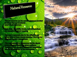 Natural resources | PPTX
