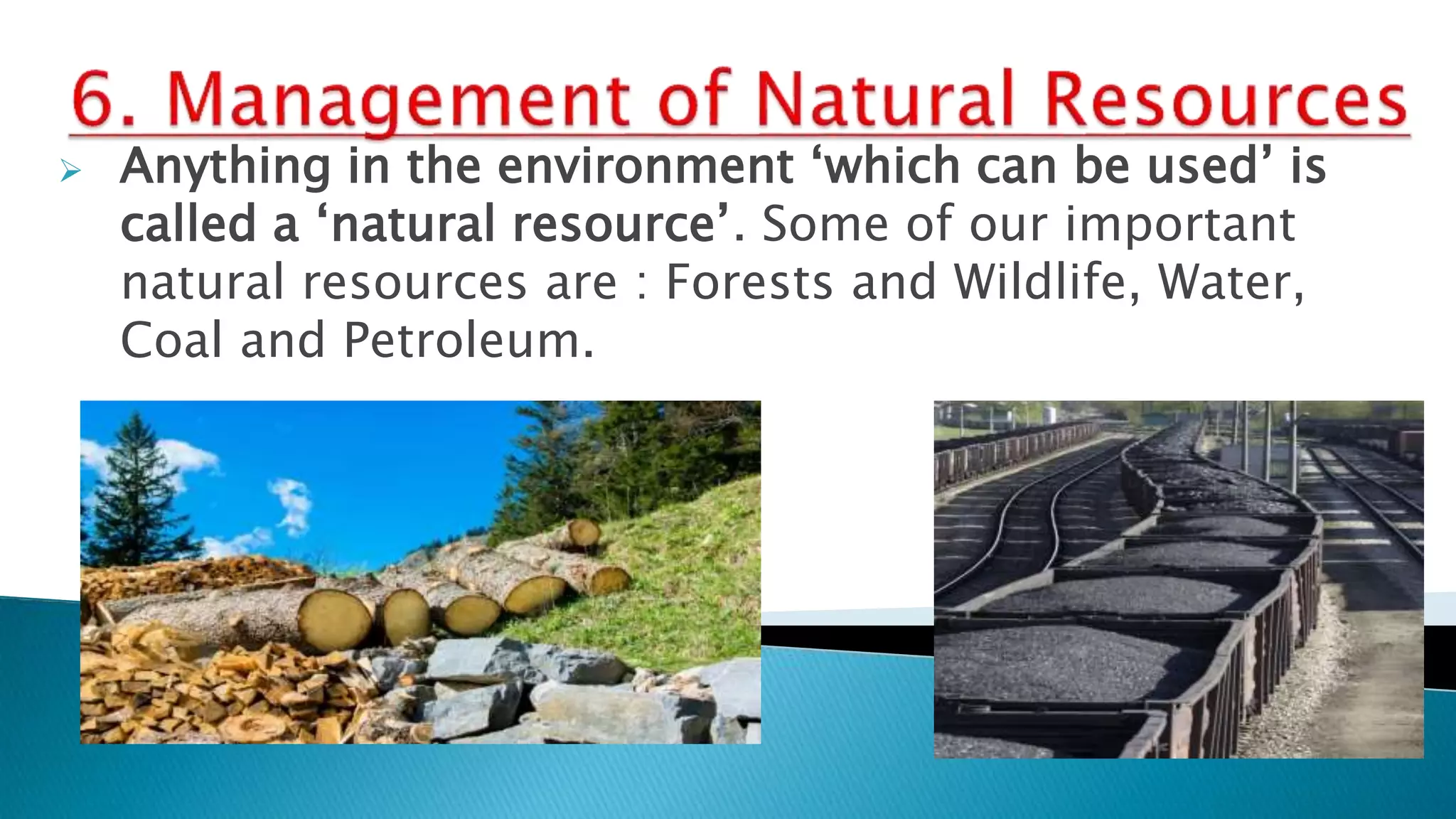 Management of natural resources | PPTX