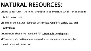 Management of natural resources | PPTX