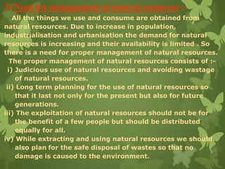 Management of Natural Resources 2.pptx hh | PPT