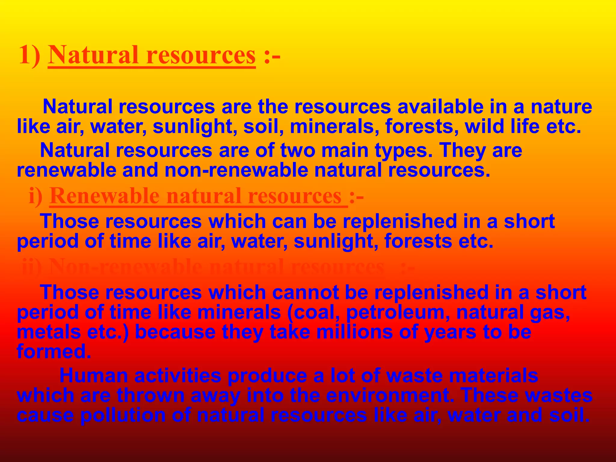 Management of natural resources class 10 | PPTX