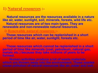 Management of natural resources class 10 | PPTX