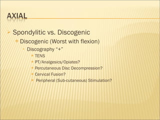 Management of neck pain | PPT