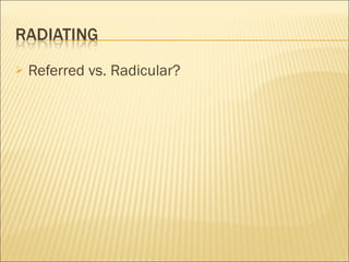 Management of neck pain | PPT