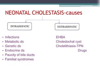 Management of neonatal cholestasis | PPTX