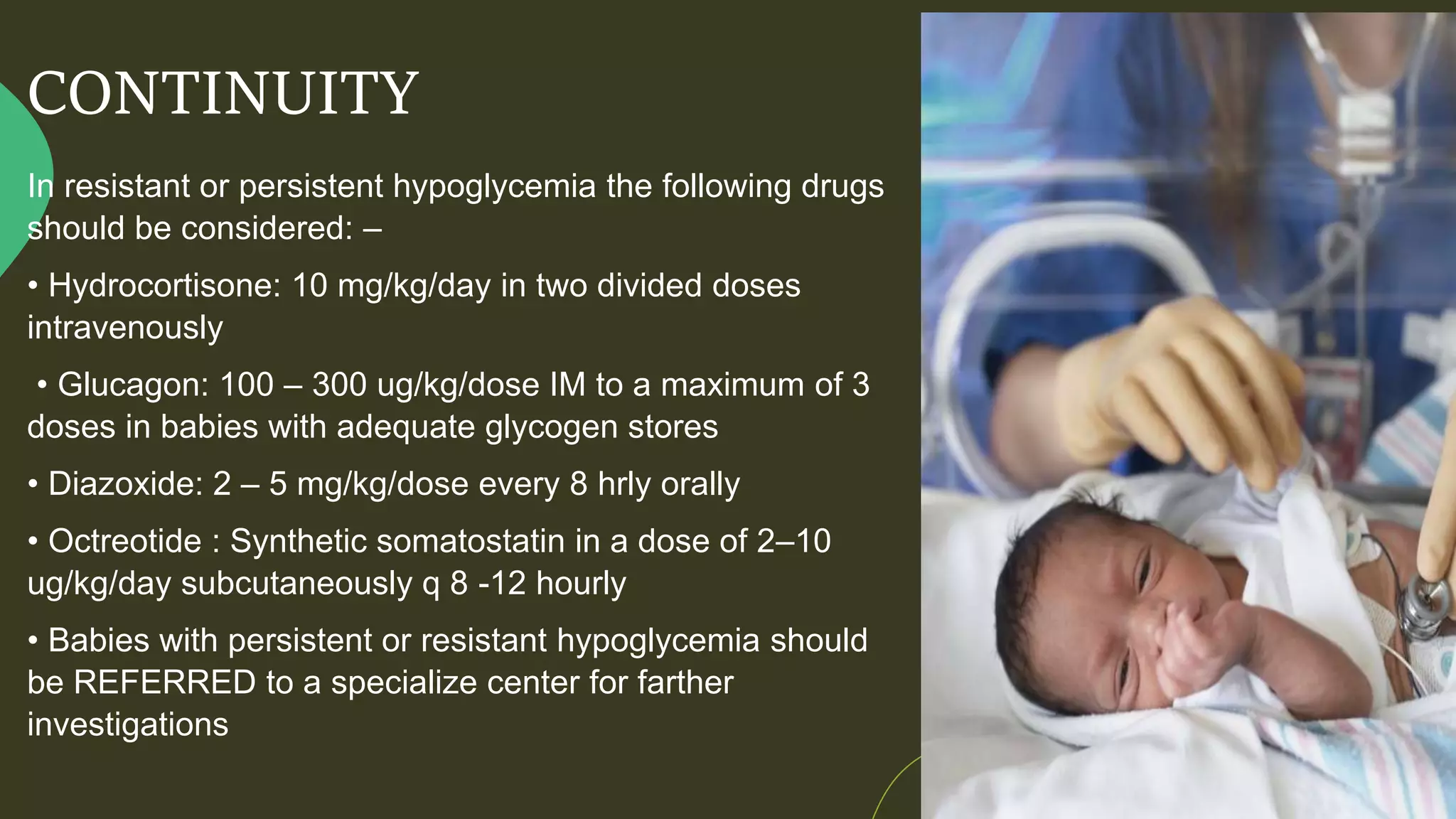 Management of neonatal hypoglycemia | PPTX