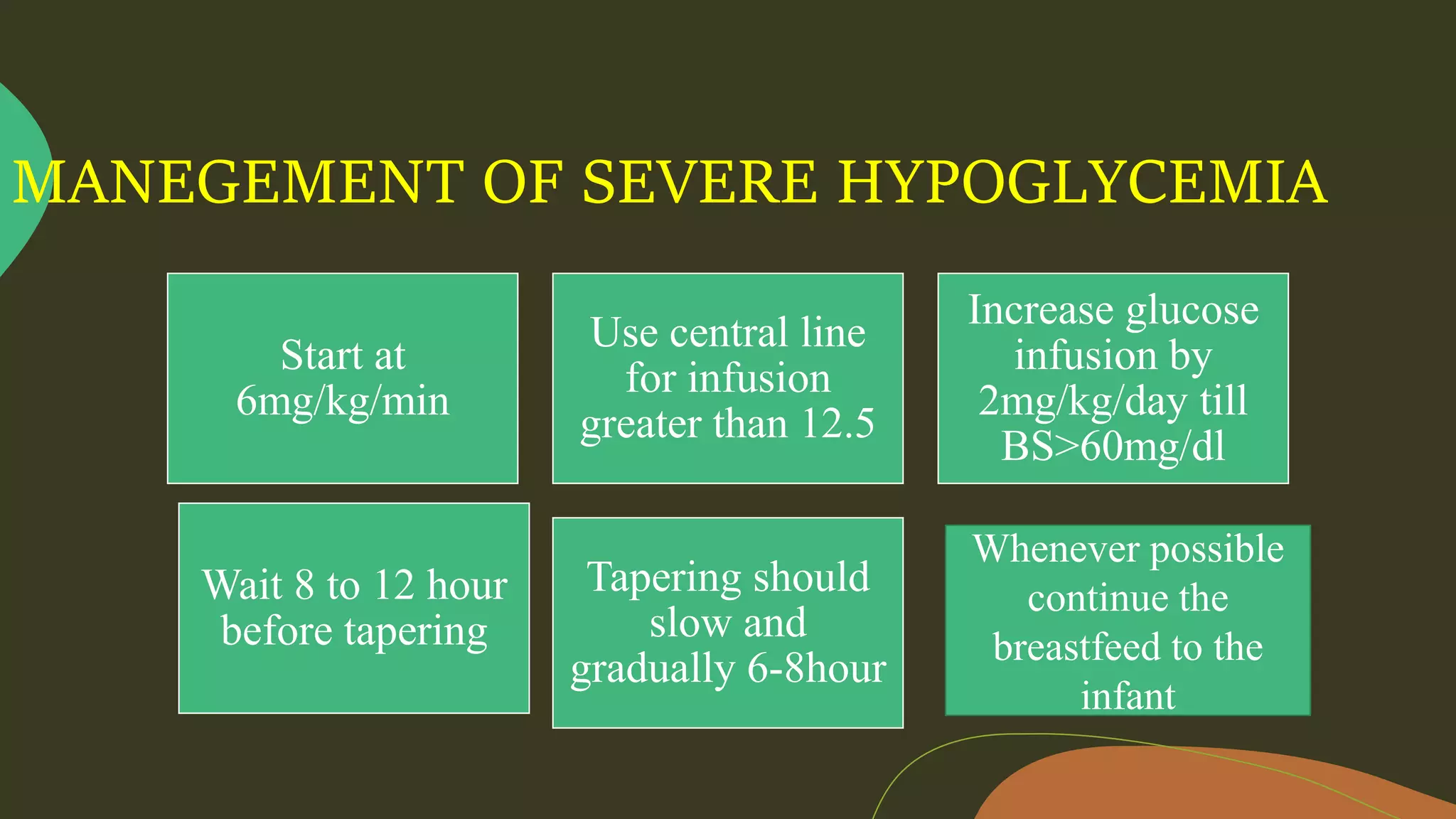 Management of neonatal hypoglycemia | PPTX