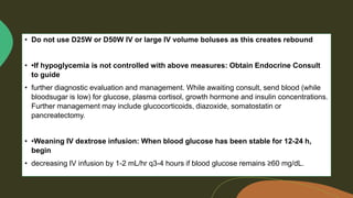 Management of neonatal hypoglycemia ppt | PPTX