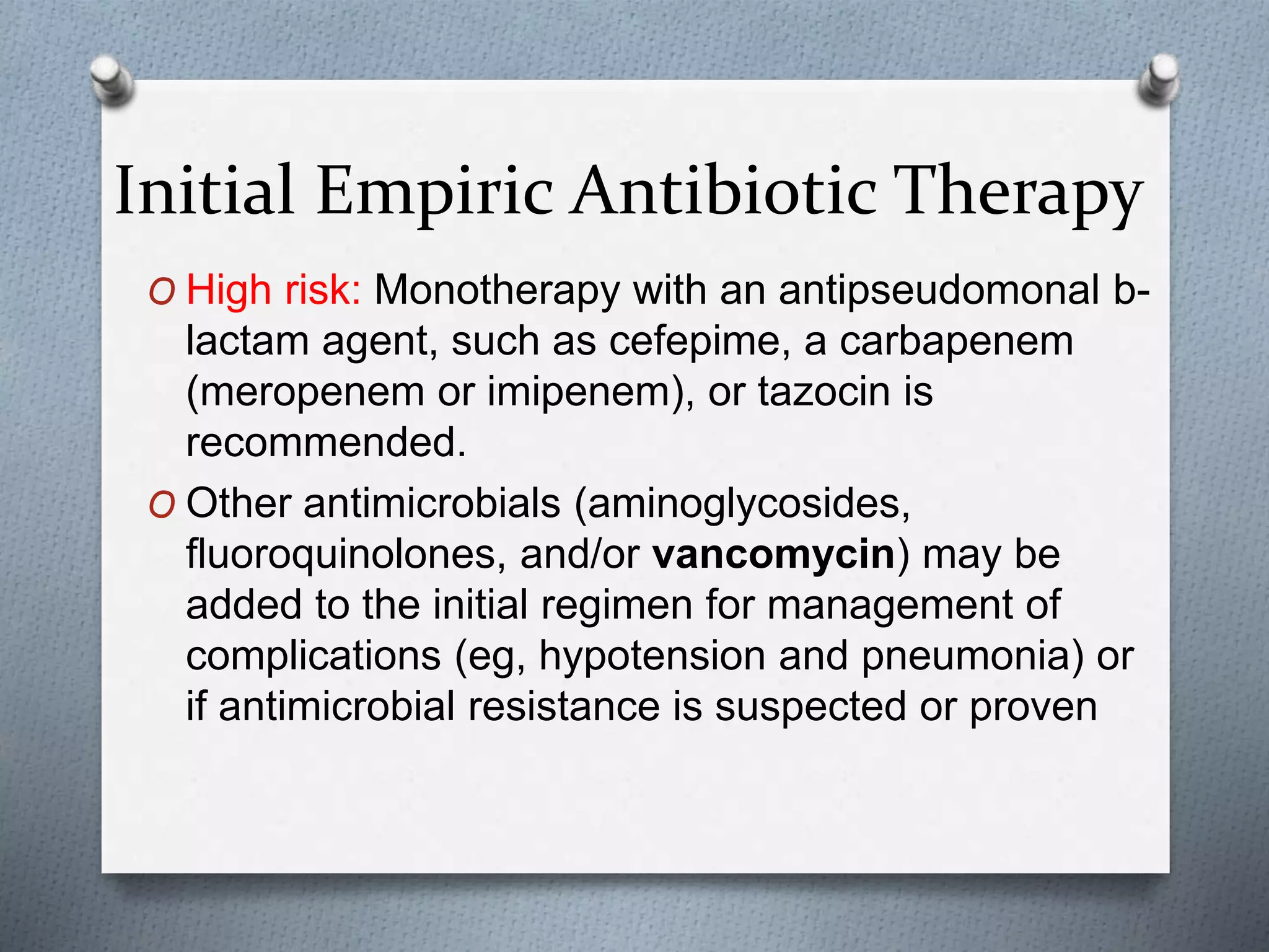 Management of neutropenic fever in pts chemotherapy | PPTX
