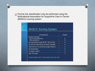 Management of neutropenic fever in pts chemotherapy | PPTX