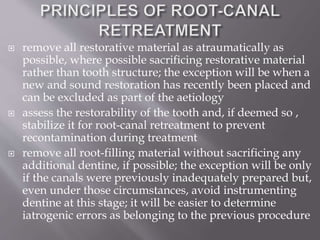 Management of non surgical root-canal treatment failure | PPTX