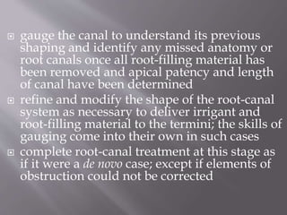 Management of non surgical root-canal treatment failure | PPTX