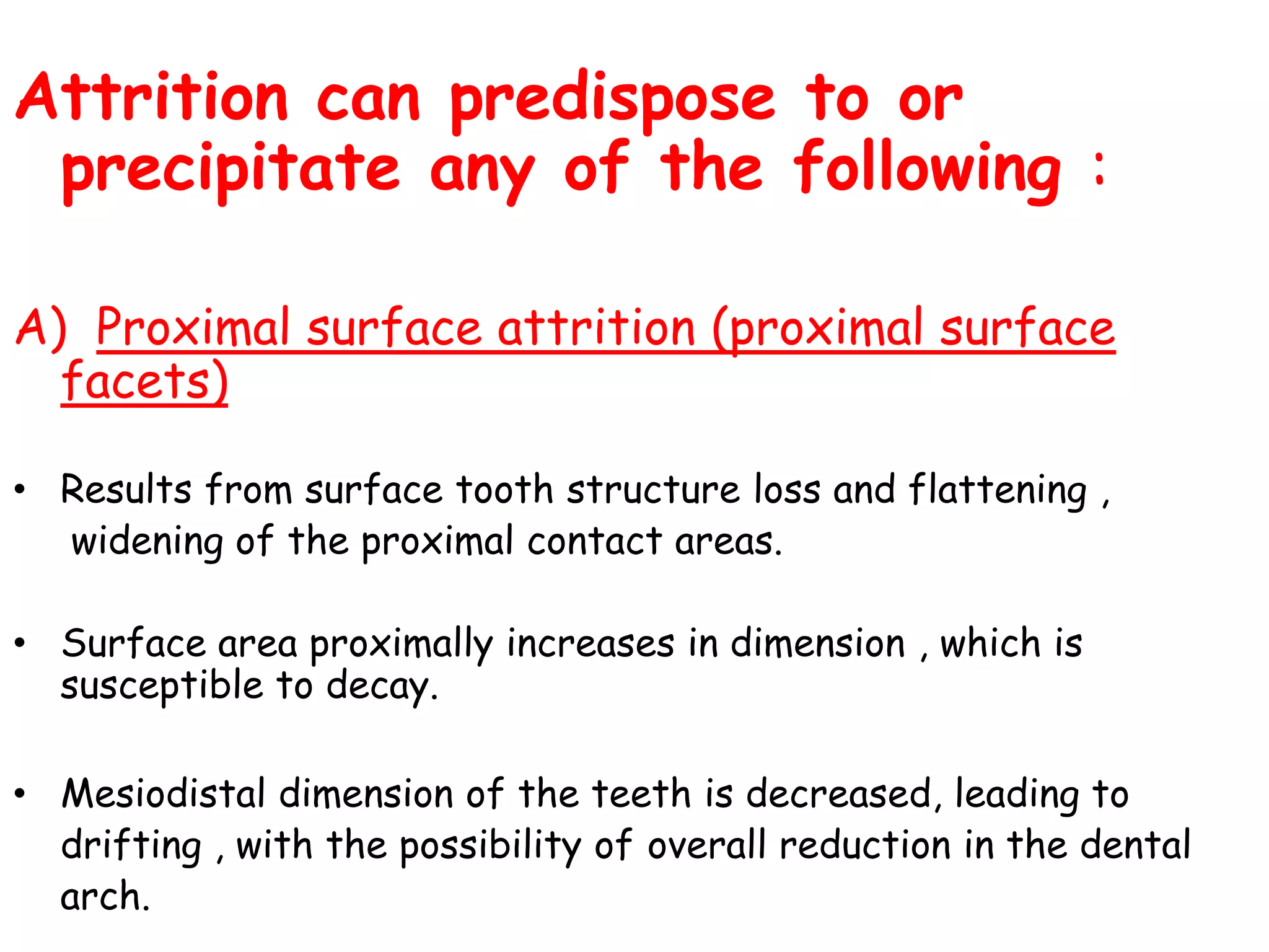 Management of non carious lesions- attrion, abrasion, erosion ...