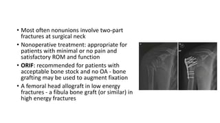 MANAGEMENT OF NONUNIONS AND MALUNIONS OF PROXIMAL HUMERAL FRACTURES.pptx