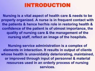 Management of nursing service | PPSX