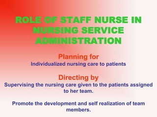 Management of nursing service | PPSX