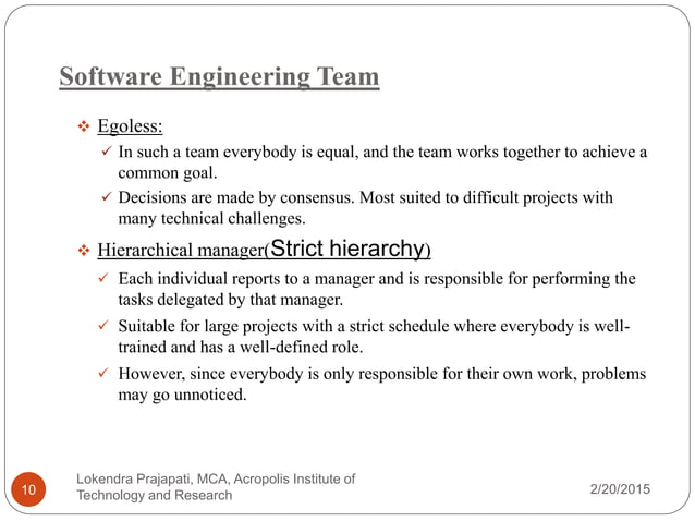 Management of object_oriented_project | PPT