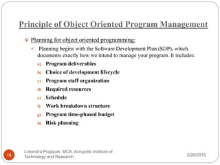 Management of object_oriented_project | PPTX