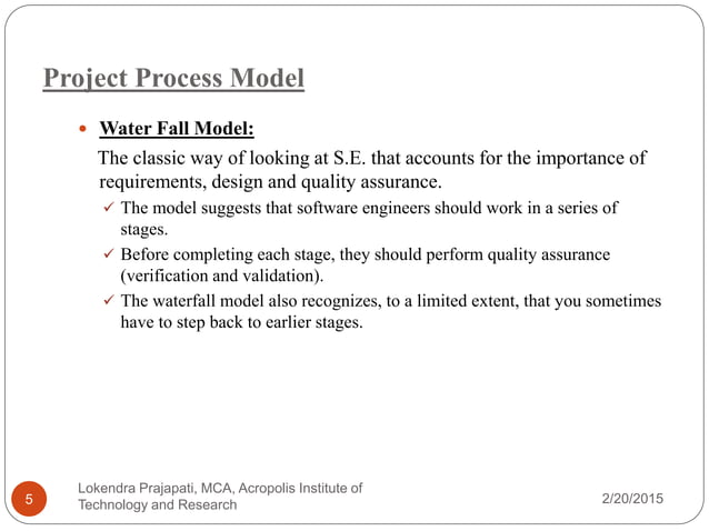 Management of object_oriented_project | PPT