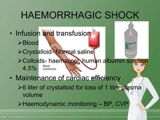 Management of obstetrics shock | PPTX