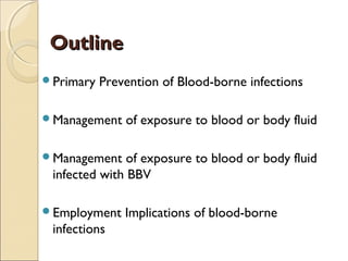 Management of occup exposures | PPT