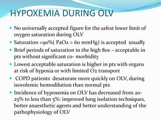 MANAGEMENT OF ONE LUNG VENTILATION.pptx | Lung and Respiratory Health ...