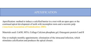 Management of open apex | PPT