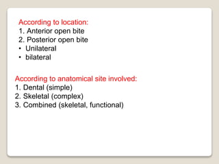 Management of open bitedr | PPTX