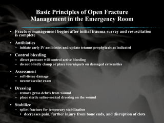 Management of open fracture | PDF