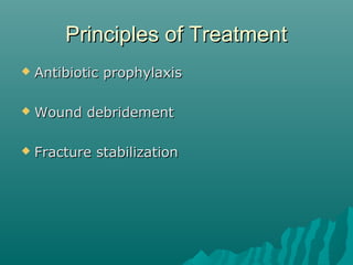 Management of open fractures | PPT
