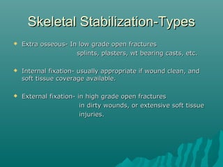 Management of open fractures | PPT