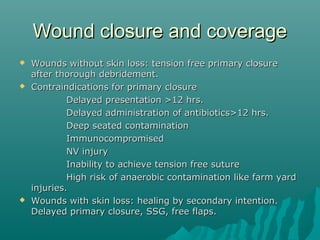 Management of open fractures | PPT