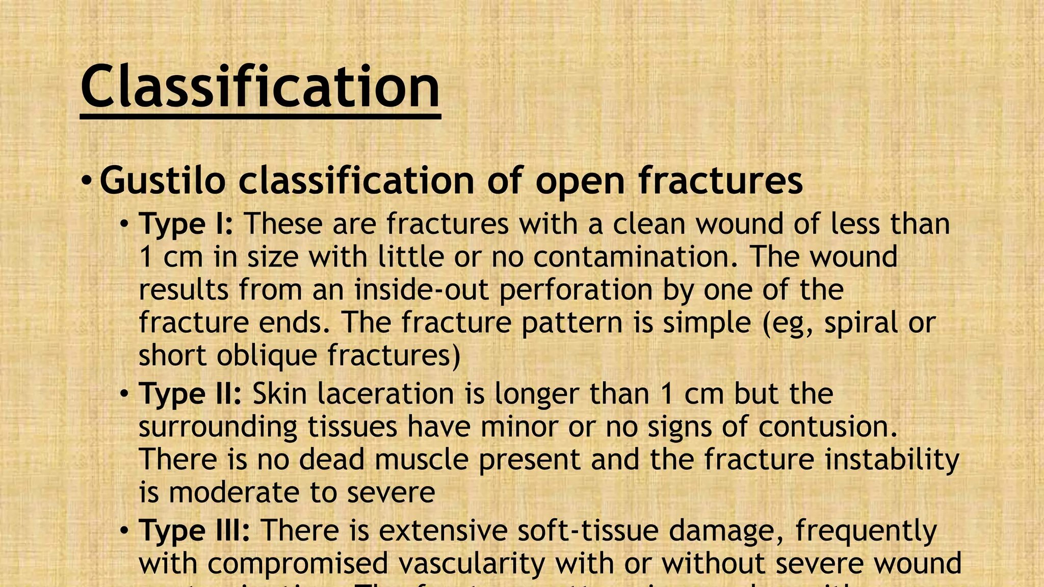 Management of open fractures | PPTX